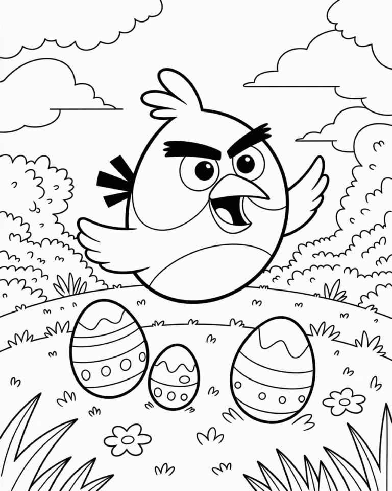 Angry Birds Coloring Pages (20 Free Printable PDFs)