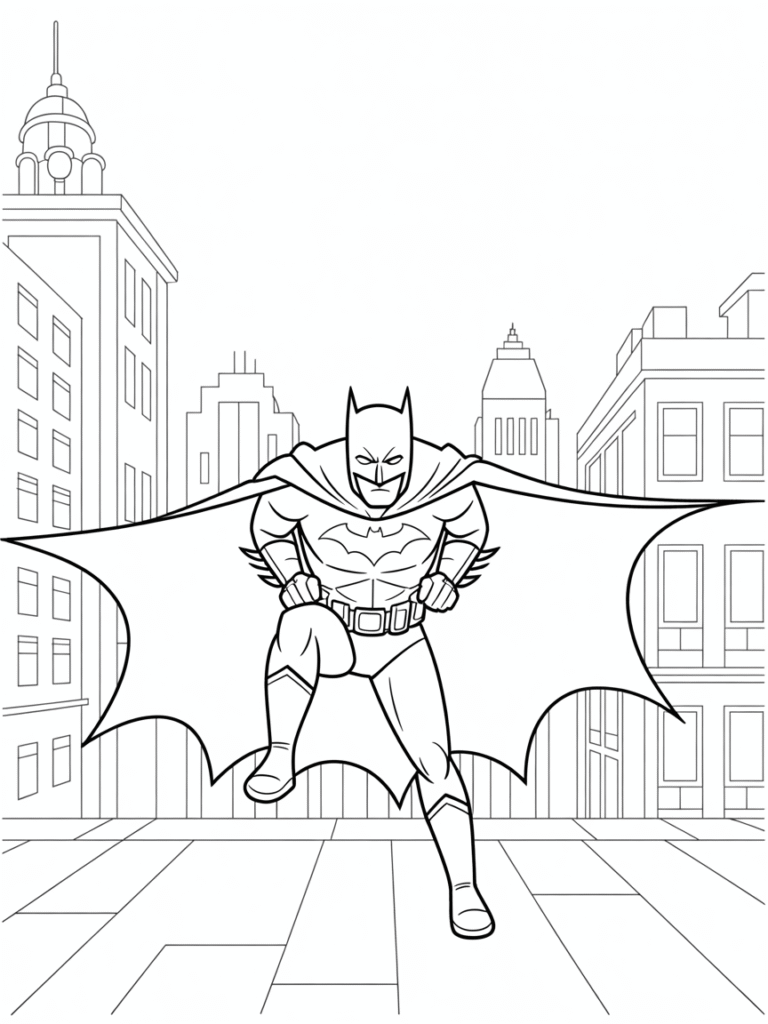 20 Free Printable Batman Coloring Pages