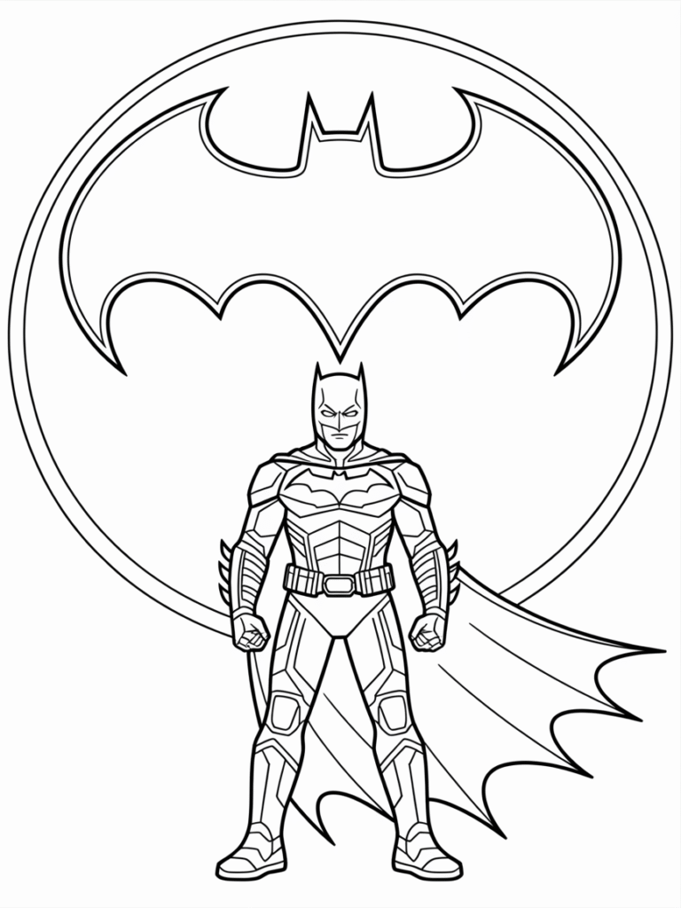 20 Free Printable Batman Coloring Pages