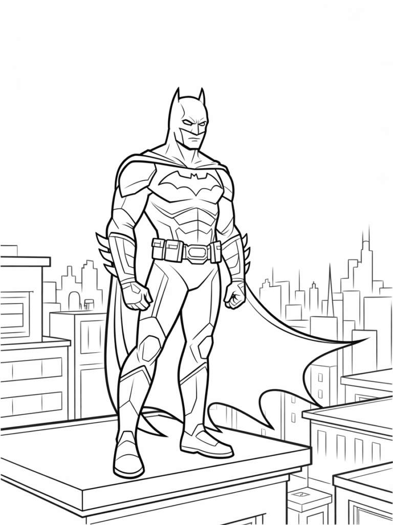 20 Free Printable Batman Coloring Pages