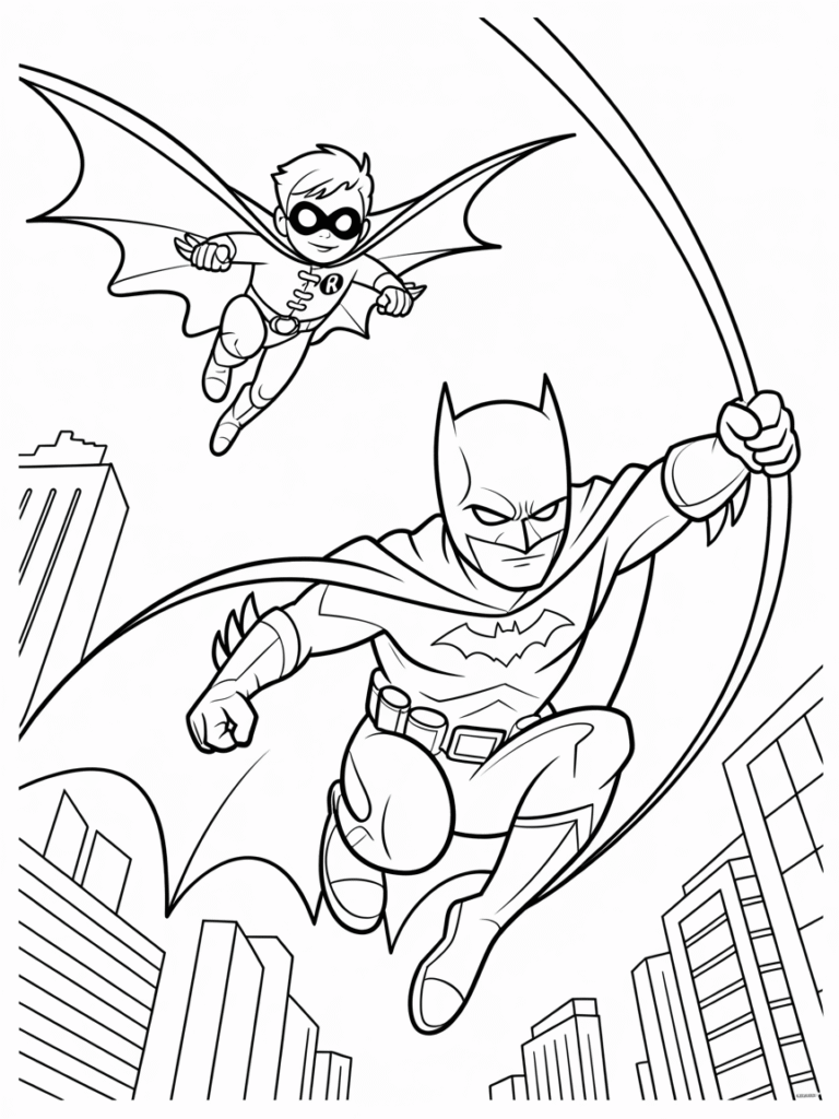 20 Free Printable Batman Coloring Pages