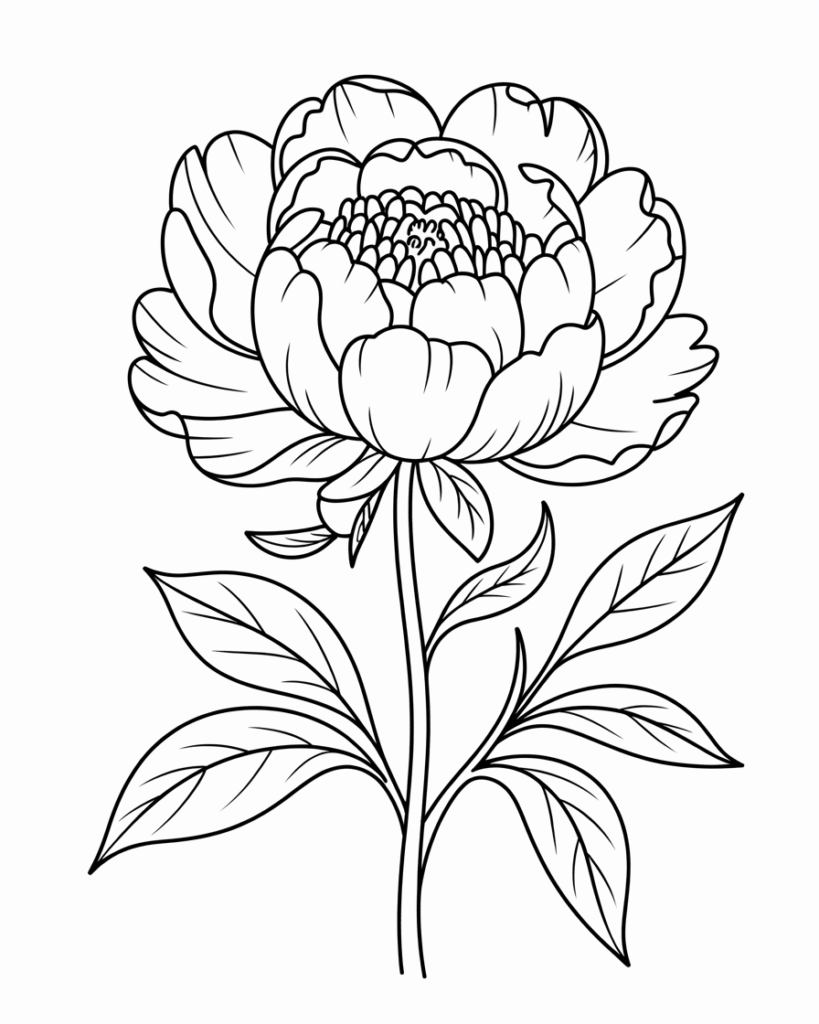 25 Free Printable Flowers Coloring Pages