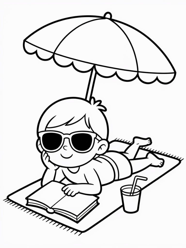 25 Free Printable Summer Coloring Pages