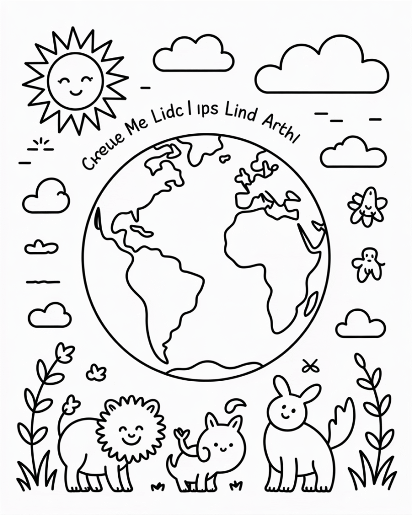 Earth Day Coloring Pages (25 Free Printable PDFs)