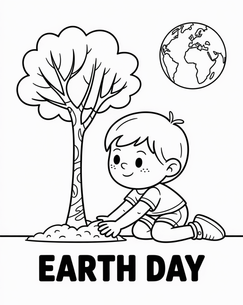 Earth Day Coloring Pages (25 Free Printable PDFs)
