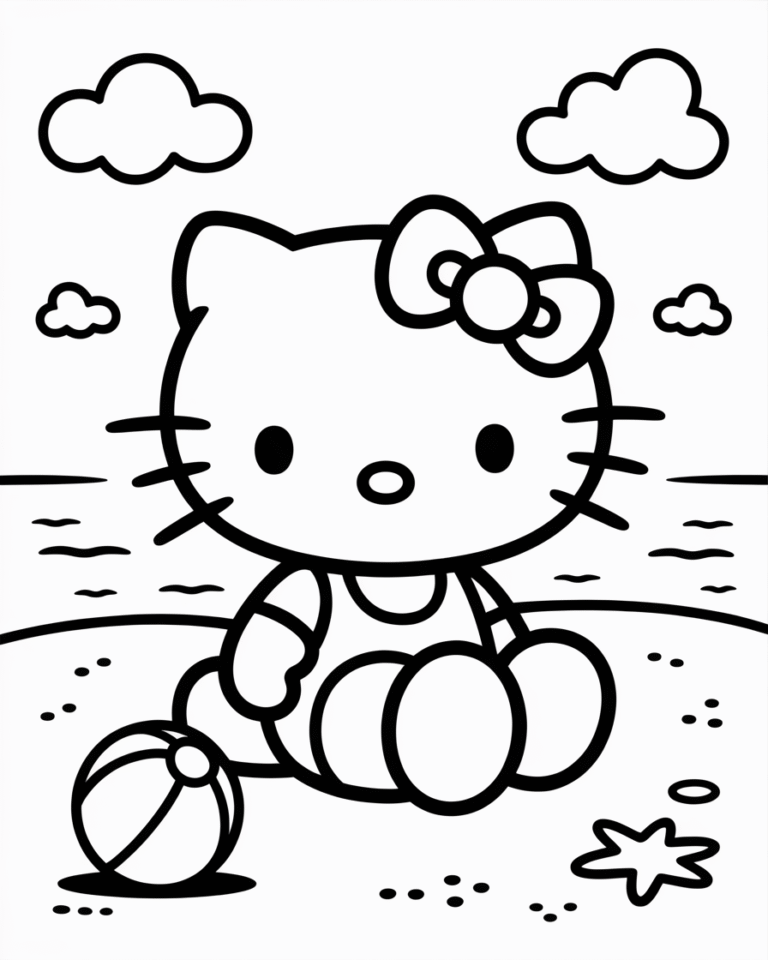 25 Free Printable Hello Kitty Coloring Pages