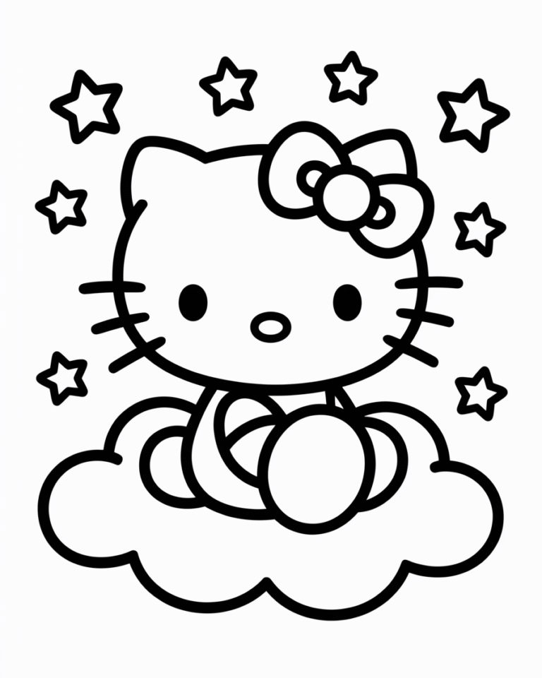 25 Free Printable Hello Kitty Coloring Pages
