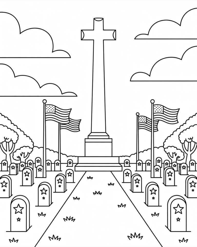 25 Free Printable Memorial Day Coloring Pages