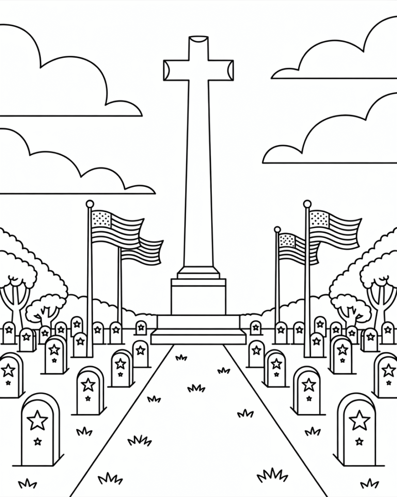 25 Free Printable Memorial Day Coloring Pages