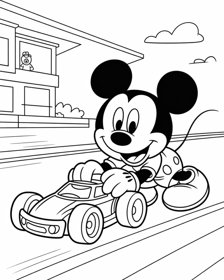 25 Free Printable Mickey Mouse Coloring Pages