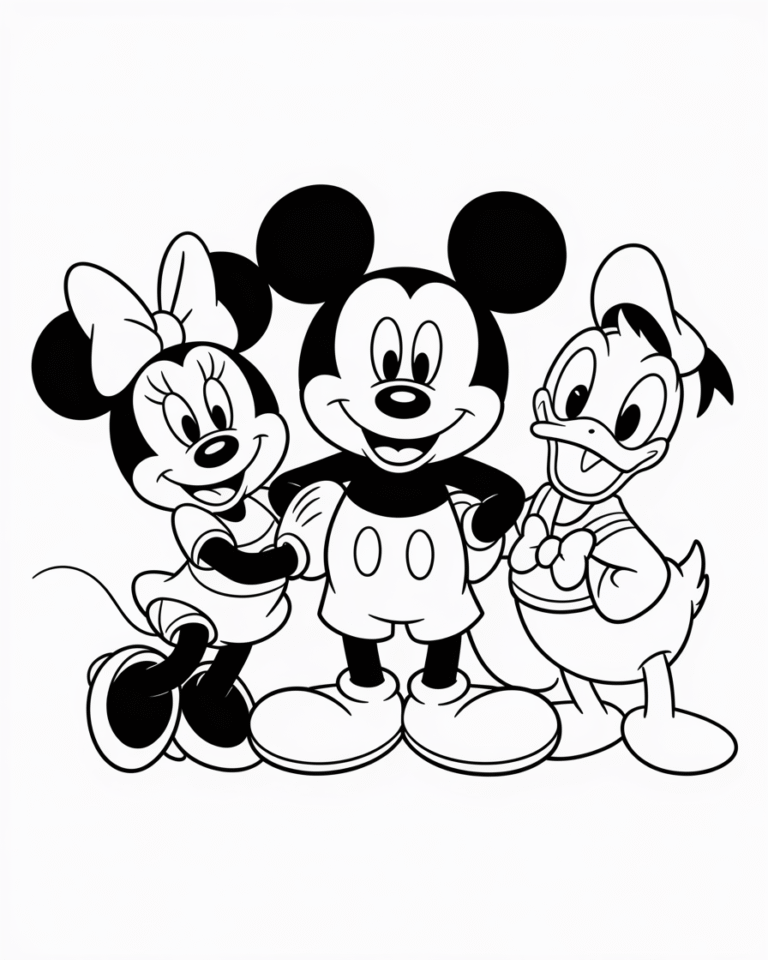 25 Free Printable Mickey Mouse Coloring Pages