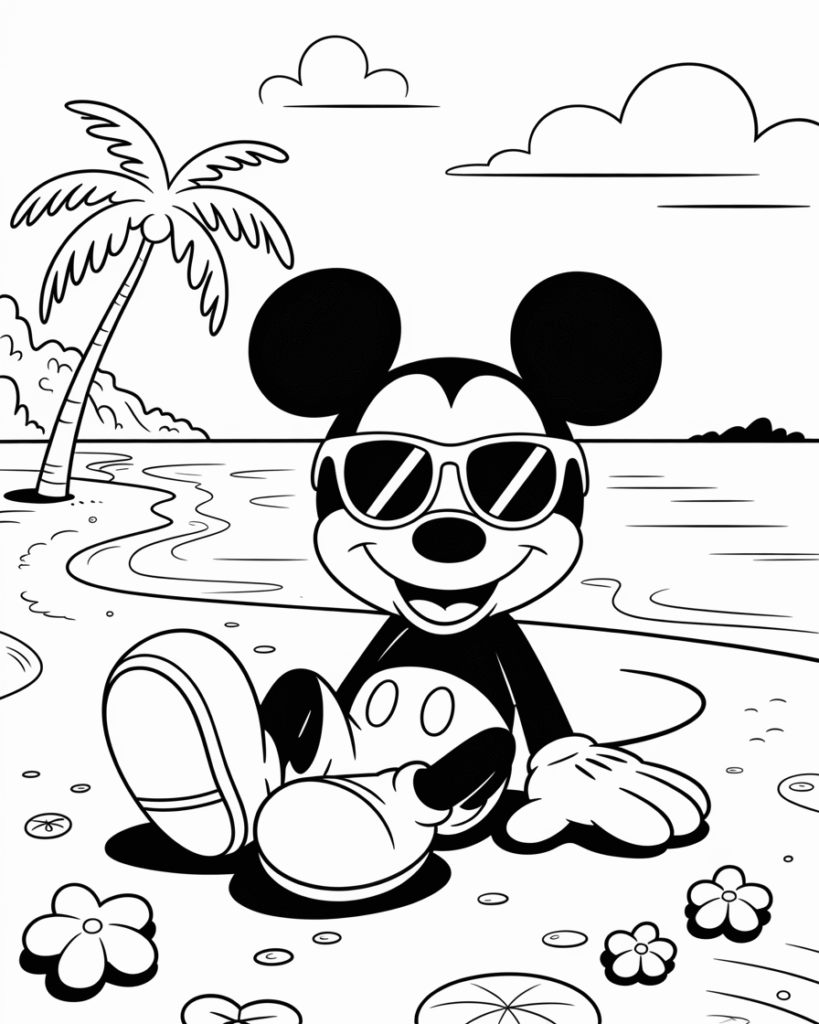 25 Free Printable Mickey Mouse Coloring Pages