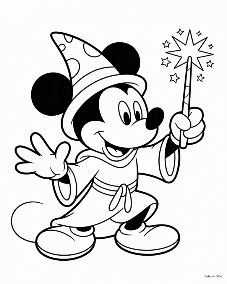 25 Free Printable Mickey Mouse Coloring Pages