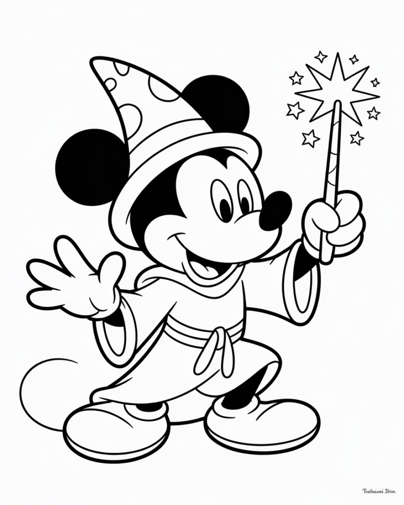 25 Free Printable Mickey Mouse Coloring Pages