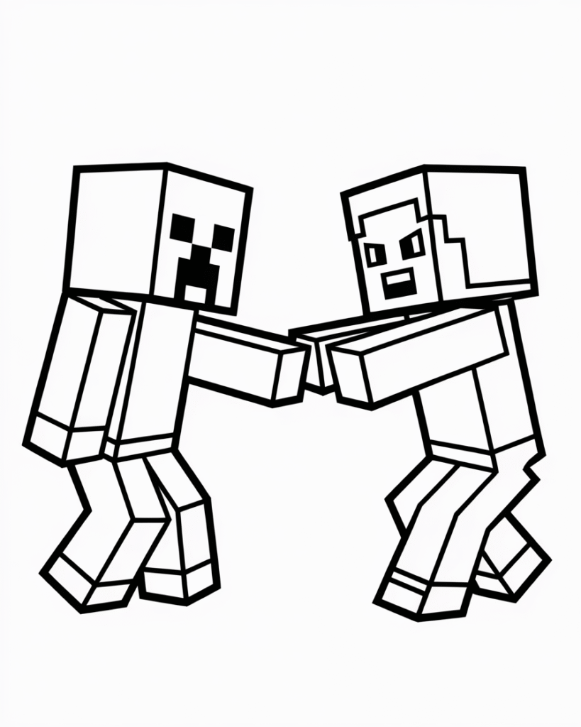 20 Free Printable Minecraft Coloring Pages