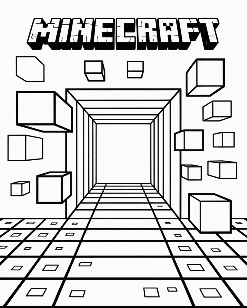20 Free Printable Minecraft Coloring Pages