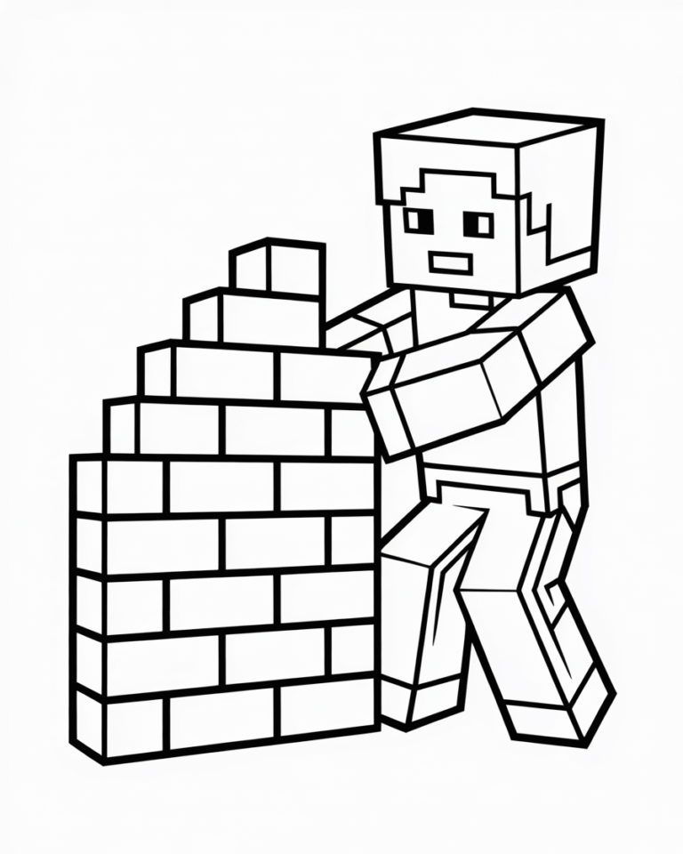 20 Free Printable Minecraft Coloring Pages