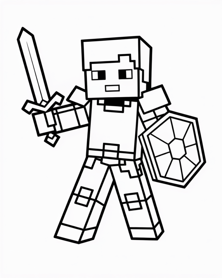 20 Free Printable Minecraft Coloring Pages