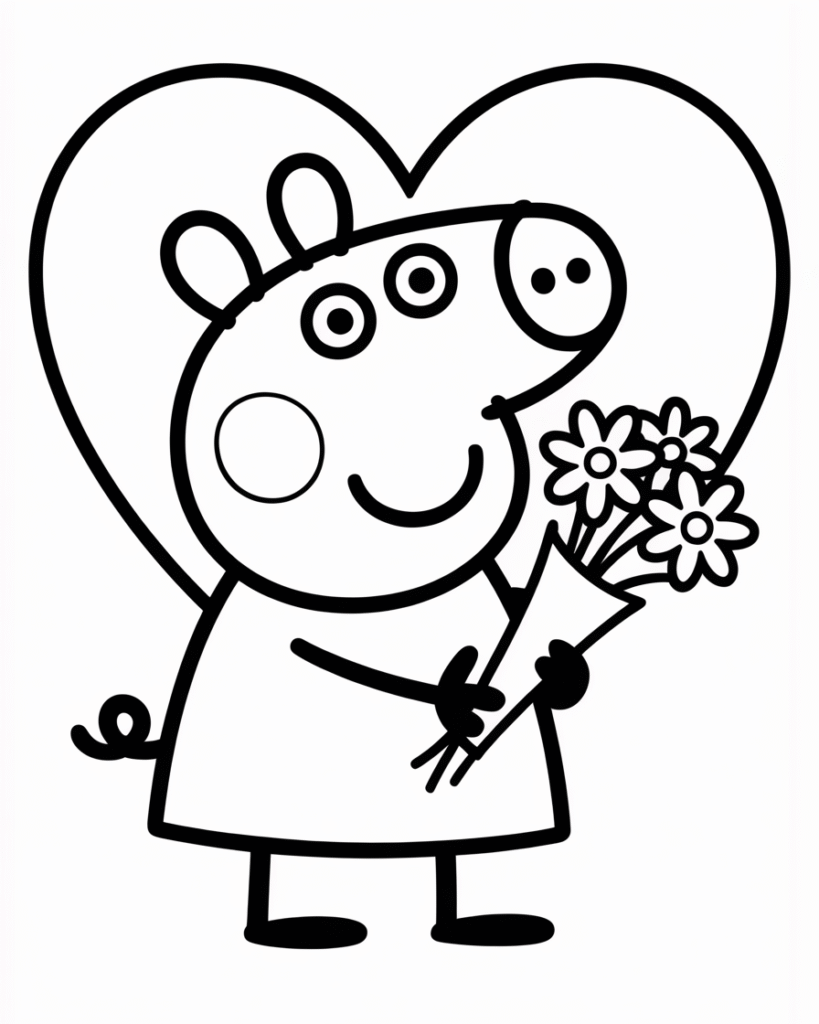 25 Free Printable Peppa Pig Coloring Pages