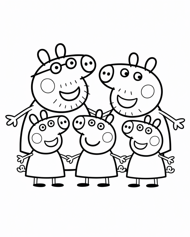 25 Free Printable Peppa Pig Coloring Pages