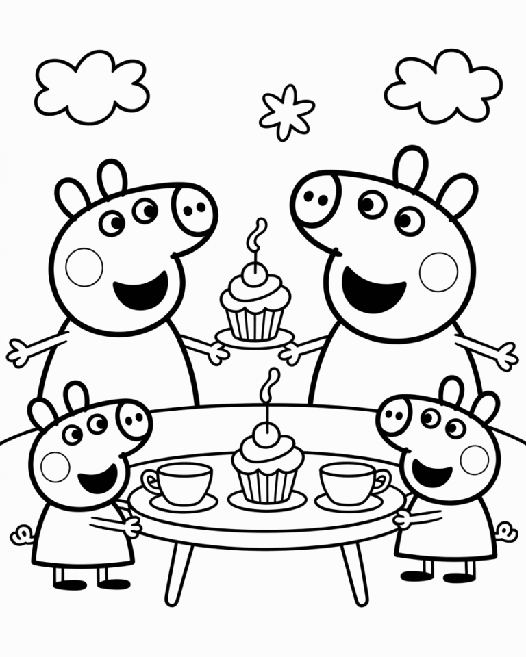 25 Free Printable Peppa Pig Coloring Pages