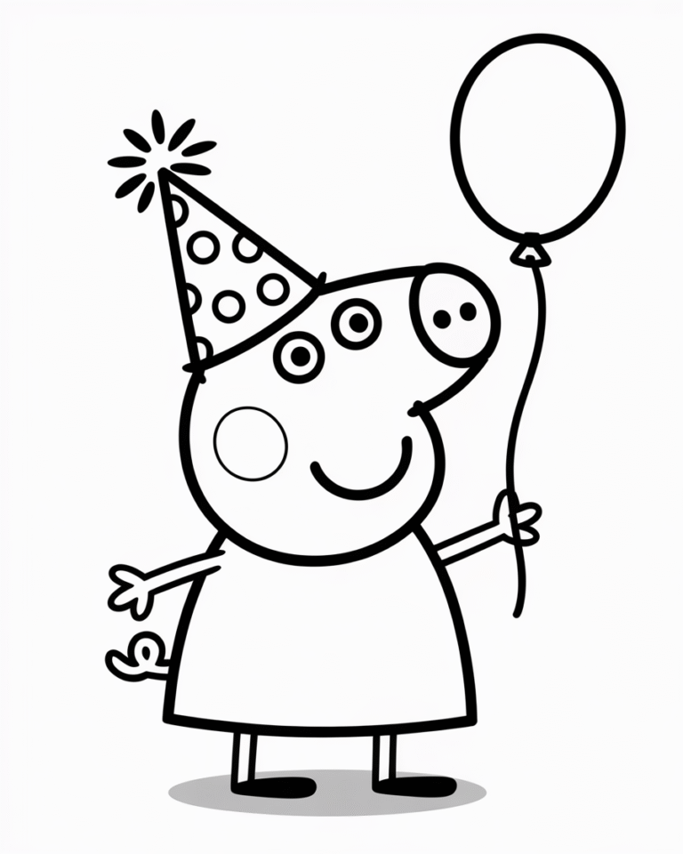 25 Free Printable Peppa Pig Coloring Pages