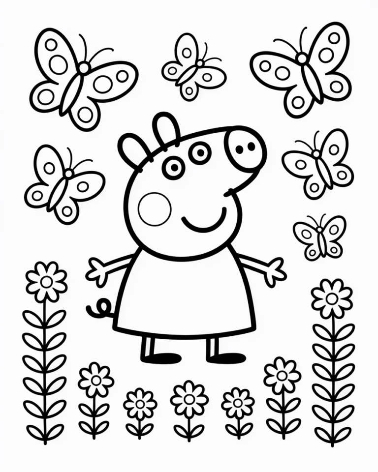 25 Free Printable Peppa Pig Coloring Pages