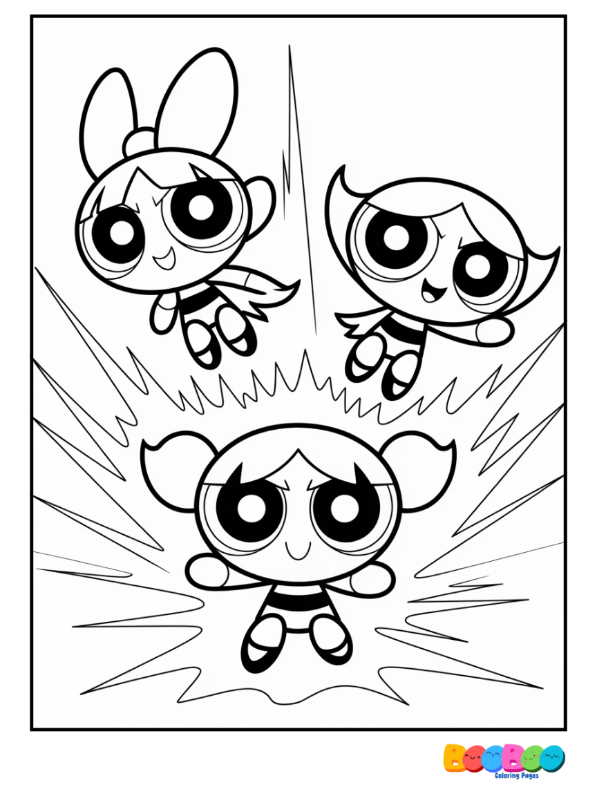 20 Free Printable Powerpuff Girls Coloring Pages