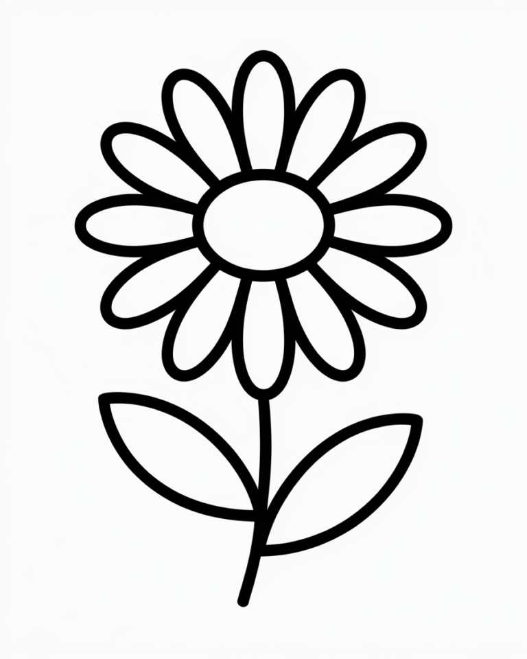 25 Free Printable Flowers Coloring Pages