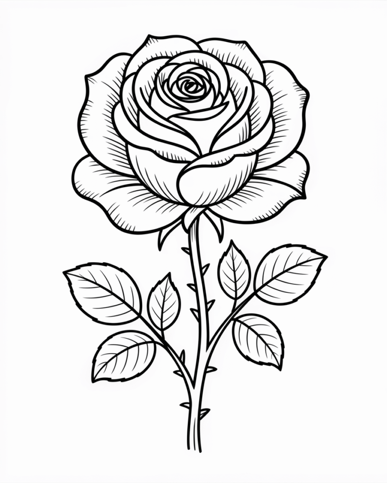 25 Free Printable Flowers Coloring Pages