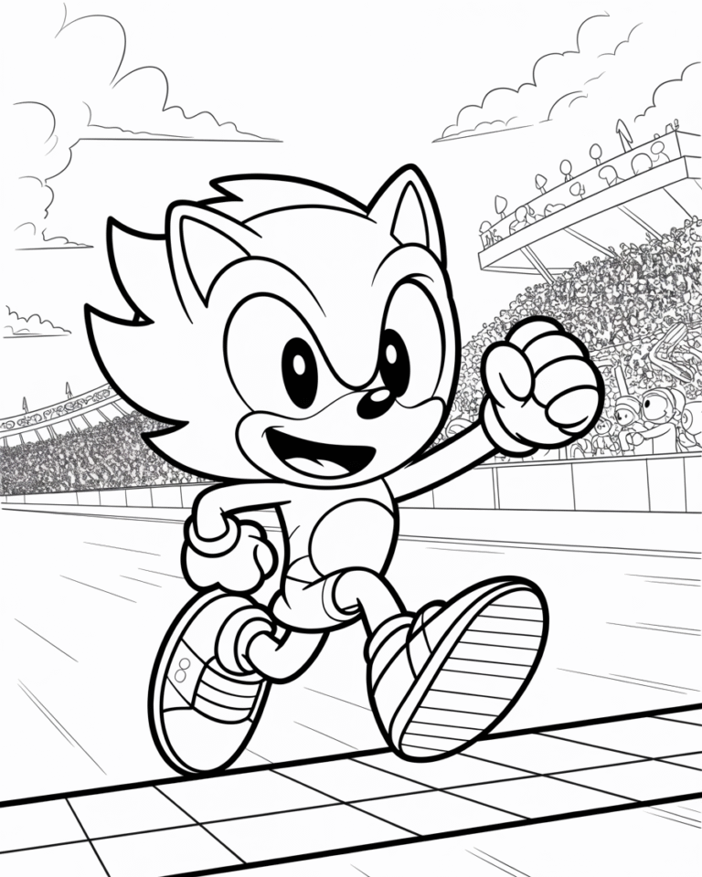 25 Free Printable Sonic Coloring Pages