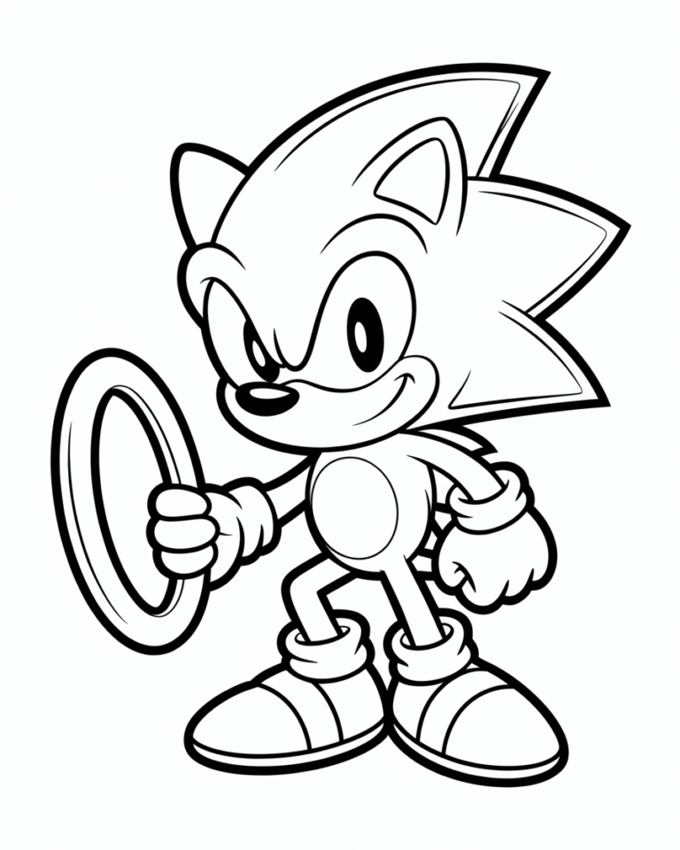 25 Free Printable Sonic Coloring Pages