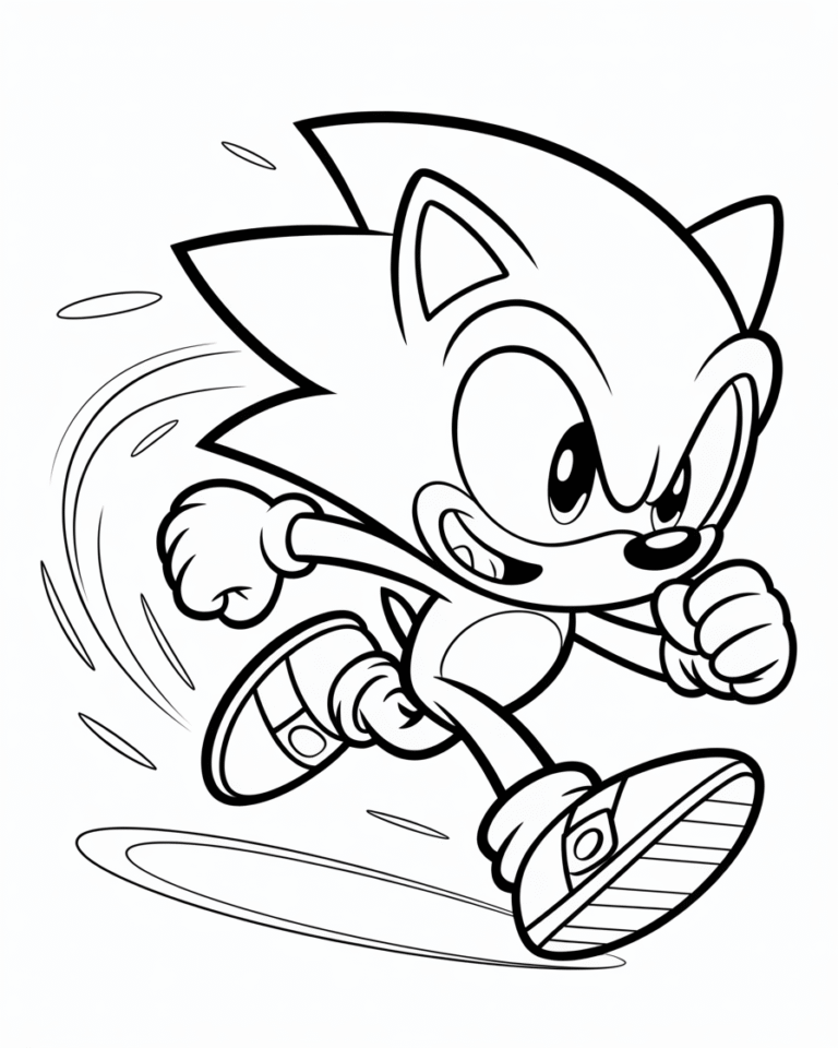 25 Free Printable Sonic Coloring Pages