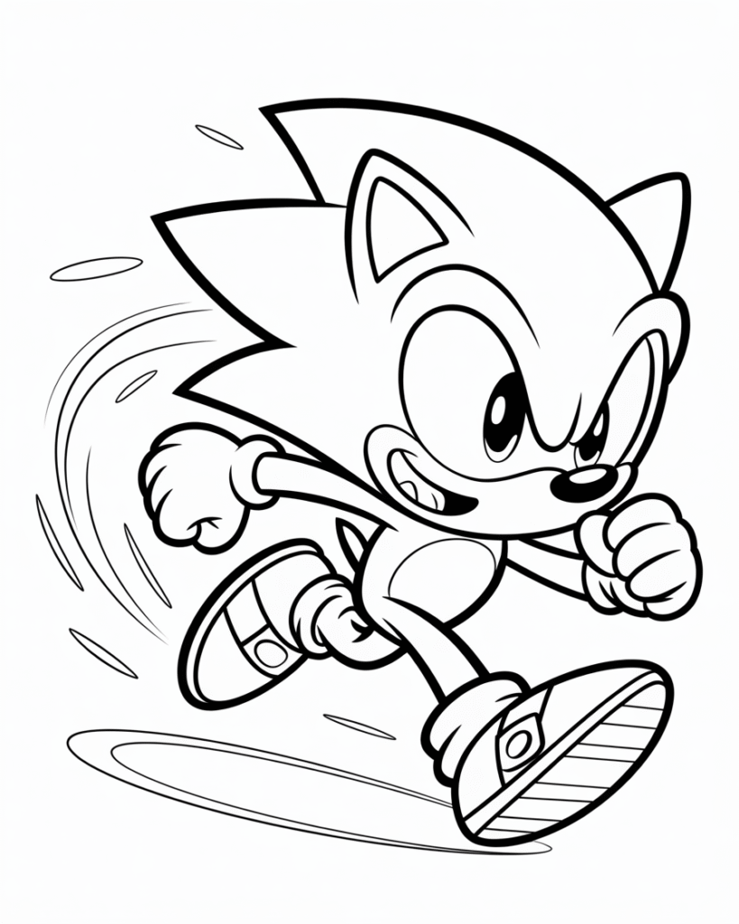 25 Free Printable Sonic Coloring Pages