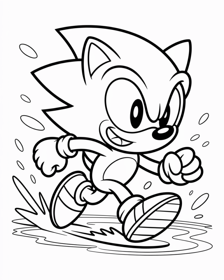 25 Free Printable Sonic Coloring Pages