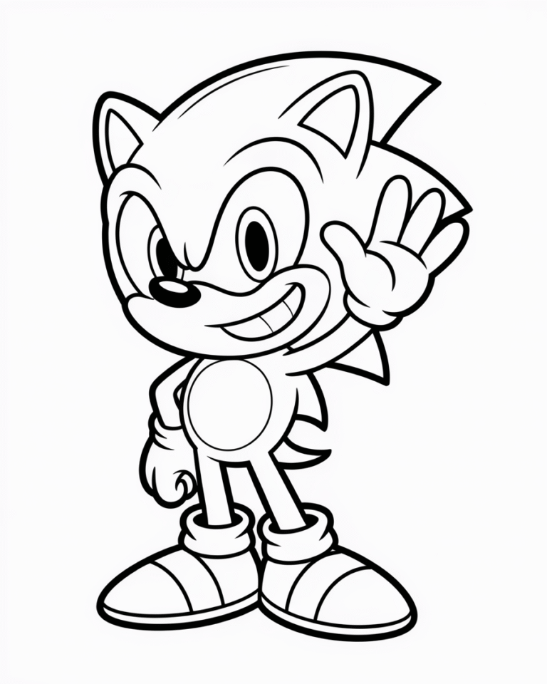 25 Free Printable Sonic Coloring Pages