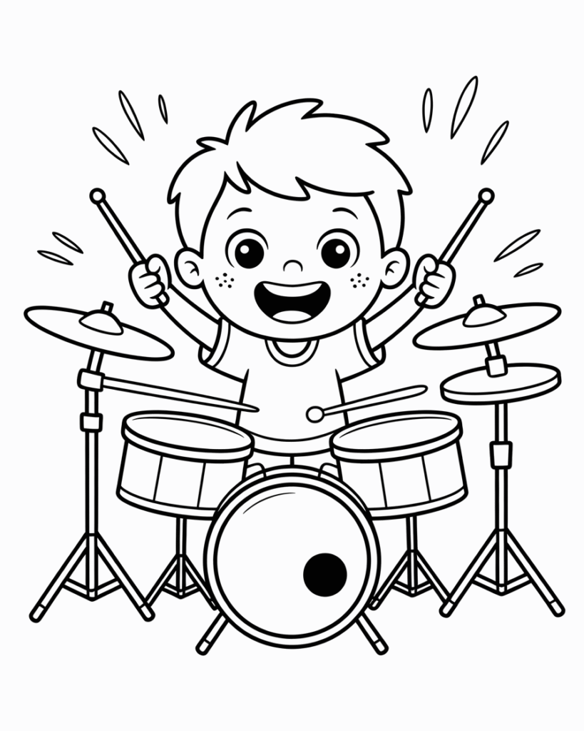 25 Free Printable World Music Day Coloring Pages