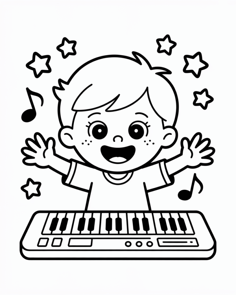 25 Free Printable World Music Day Coloring Pages