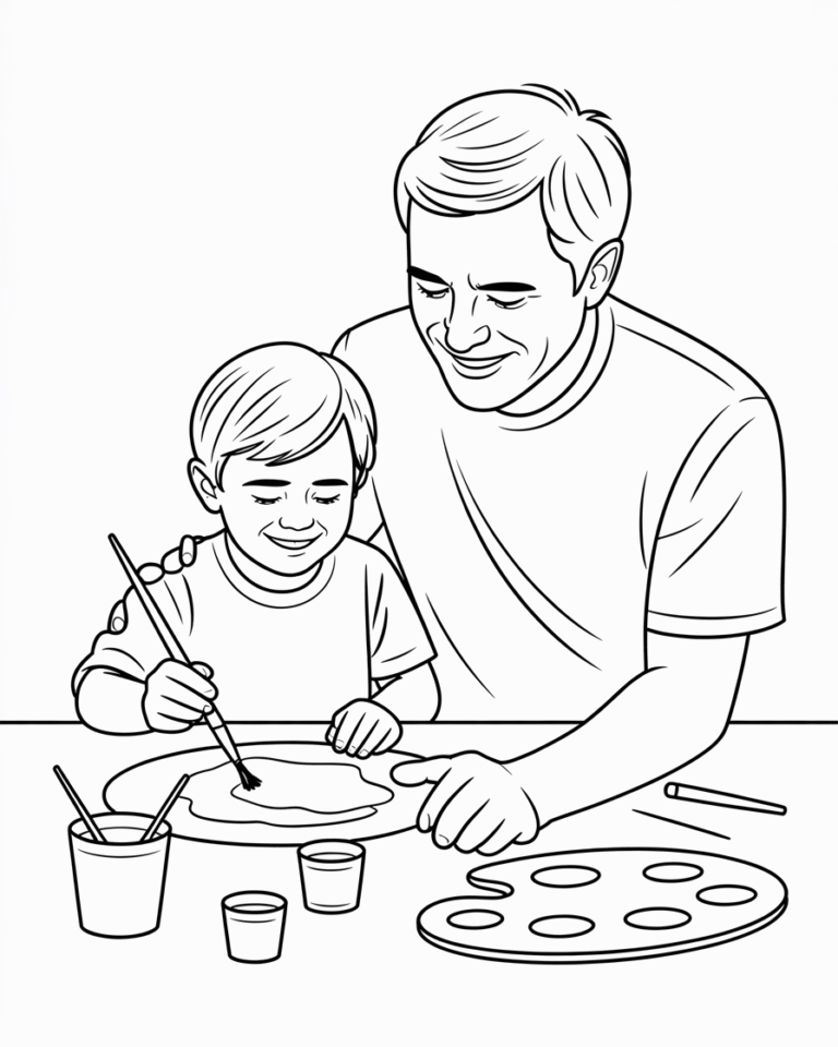 20 Free Printable Fathers Day Coloring Pages