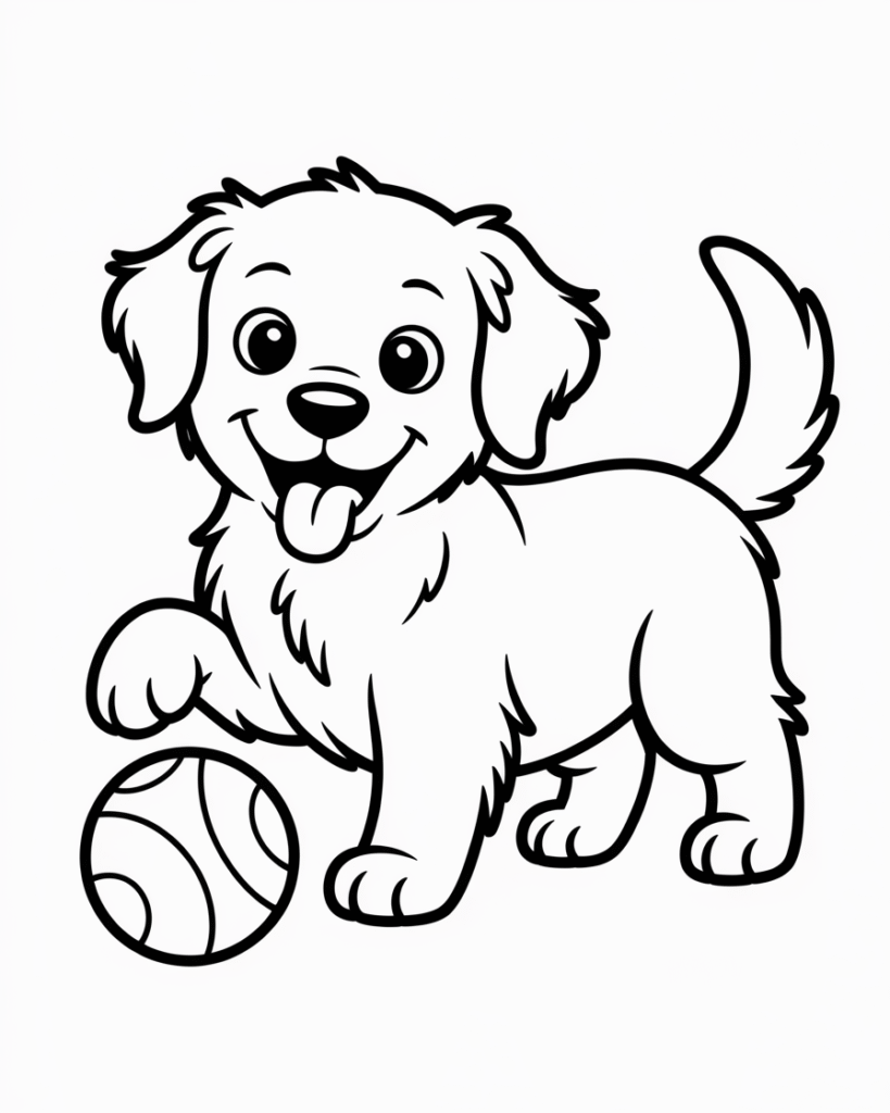 Dogs Coloring Pages (20 Free Printable PDFs)