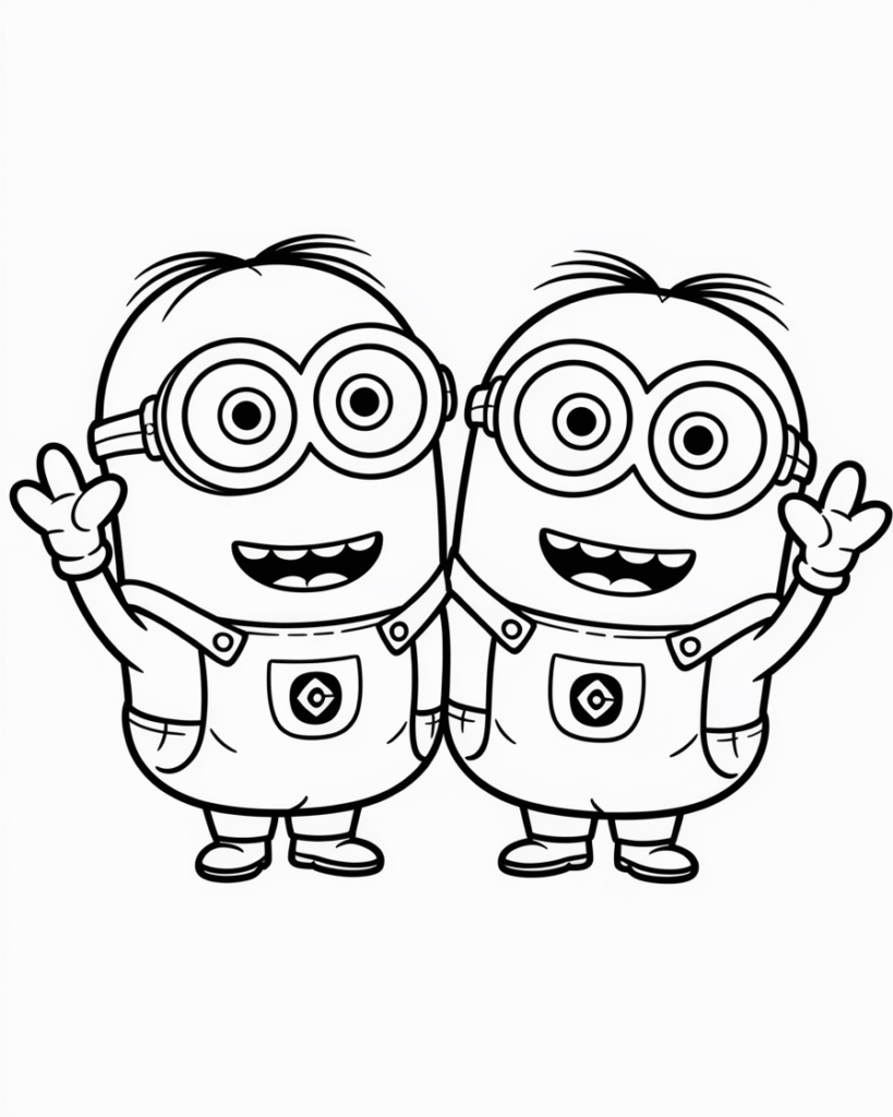 Minions Coloring Pages (20 Free Printable PDFs)