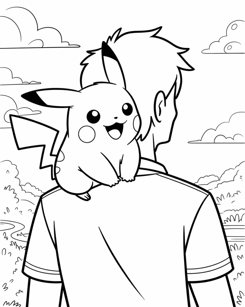 25 Free Printable Pikachu Coloring Pages