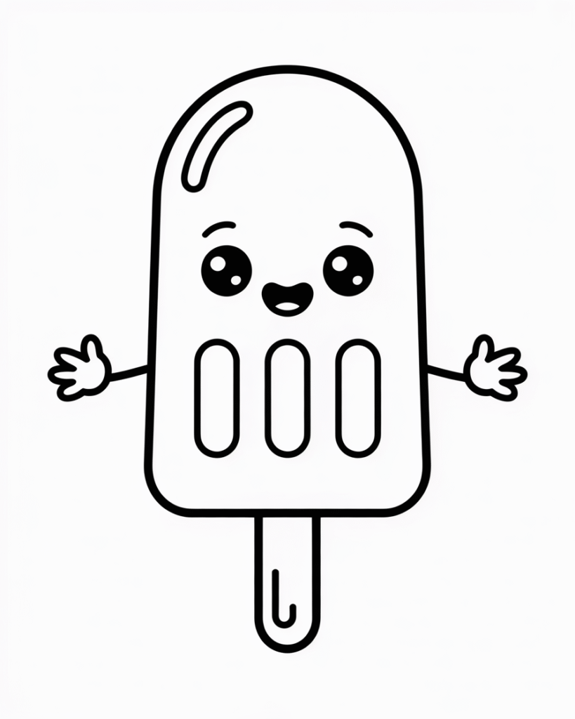 20 Free Printable Popsicle Coloring Pages