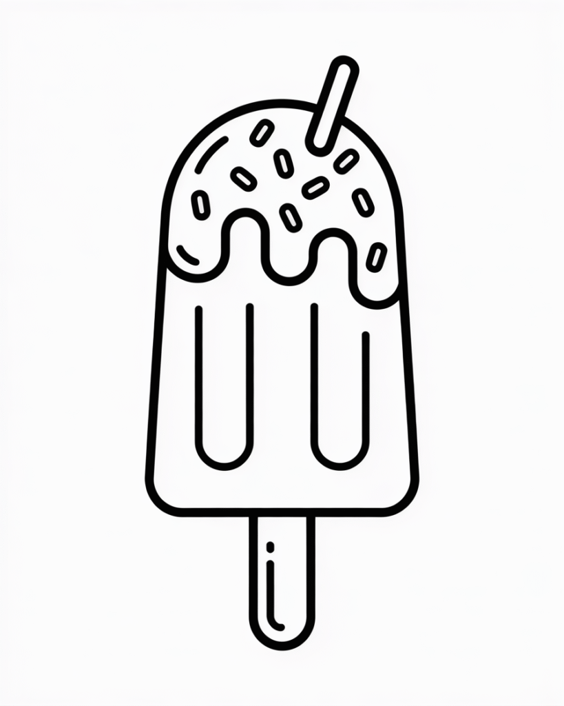 20 Free Printable Popsicle Coloring Pages