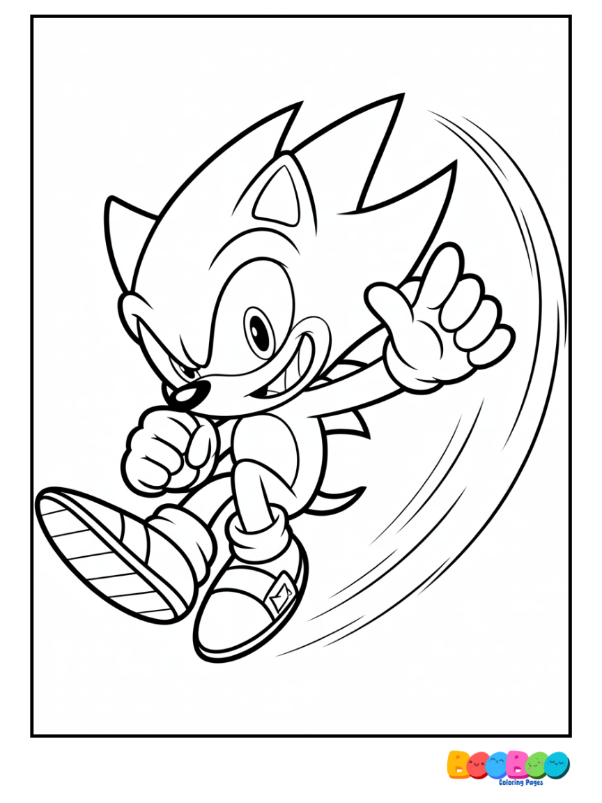 25 Free Printable Sonic Coloring Pages