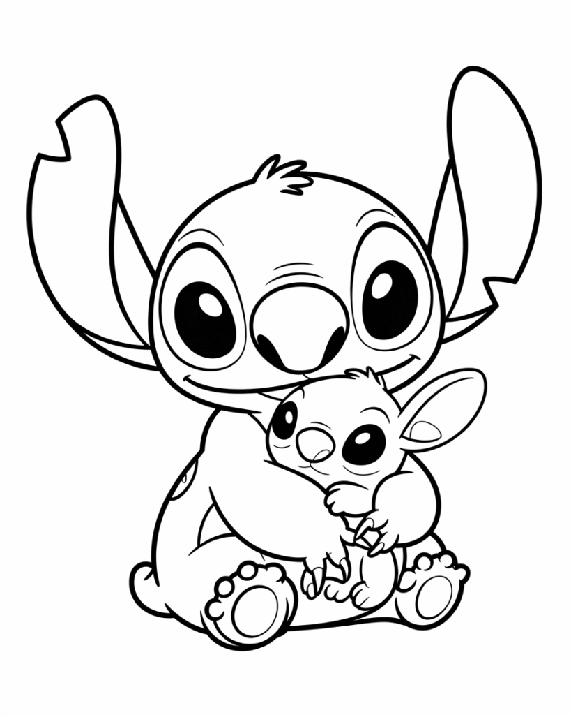 25 Free Printable Stitch Coloring Pages