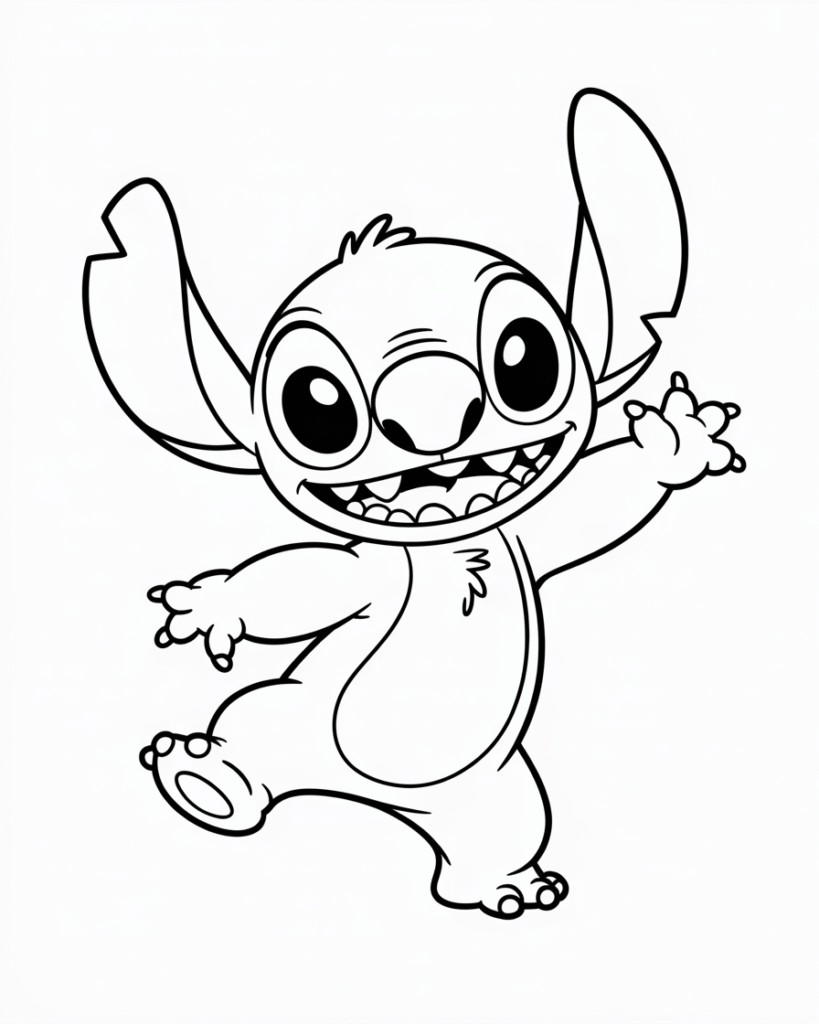 25 Free Printable Stitch Coloring Pages