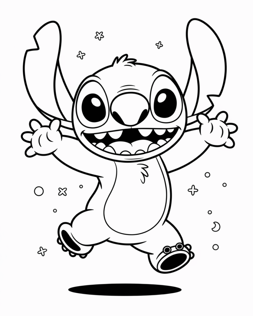25 Free Printable Stitch Coloring Pages