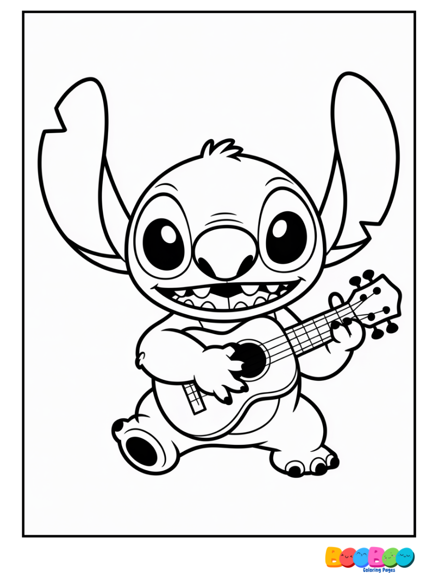 25 Free Printable Stitch Coloring Pages