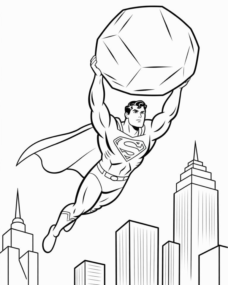 25 Free Printable Superman Coloring Pages